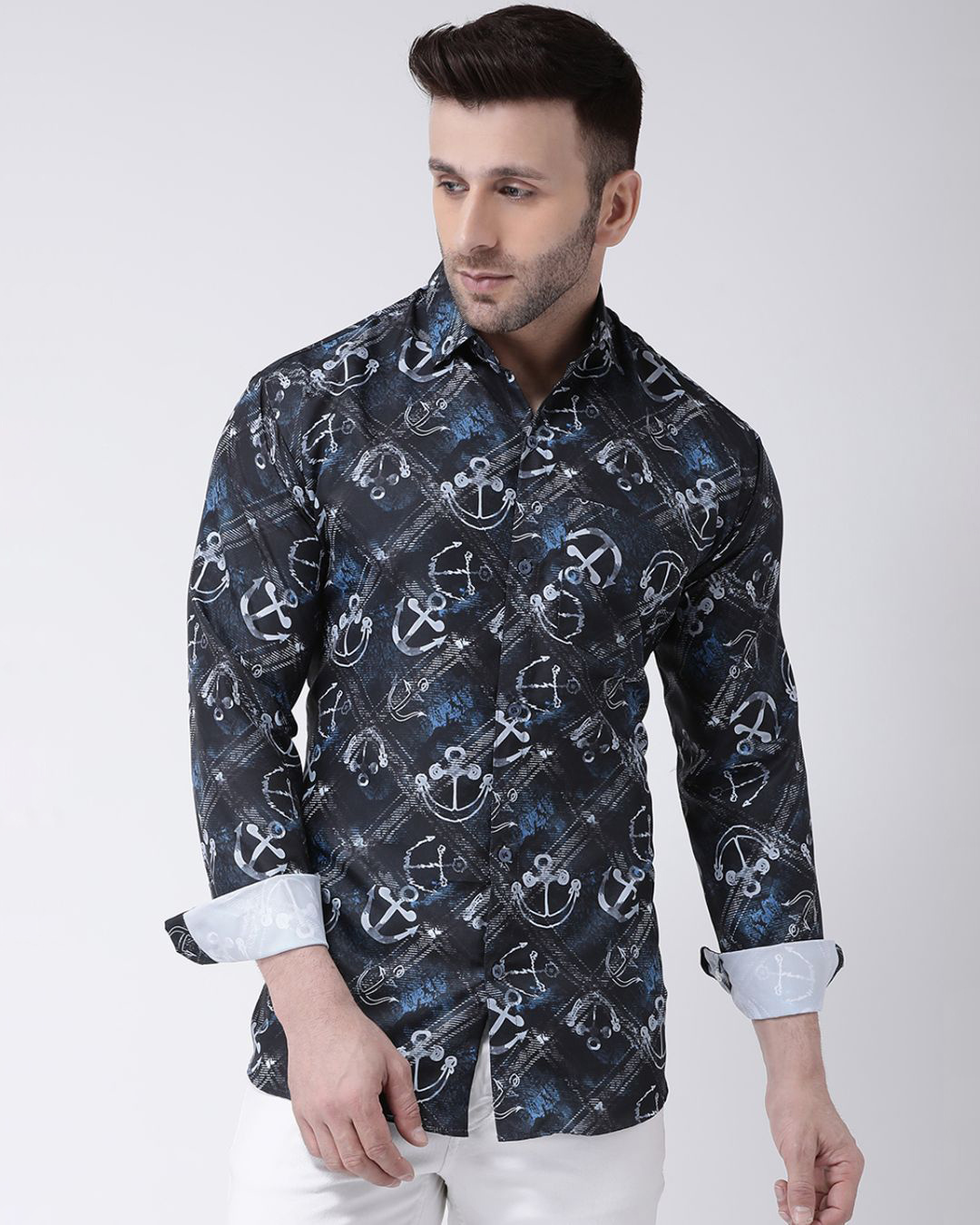 Buy Riag Full Sleevess Cotton Casual Printed Shirt Online at Bewakoof