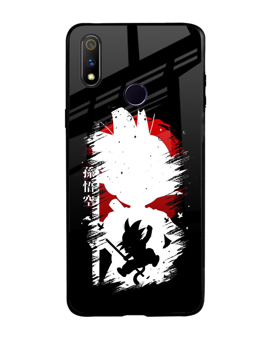 Buy Kid Goku Premium Glass Case for Realme 3 Pro (Shock Proof, Scratch ...