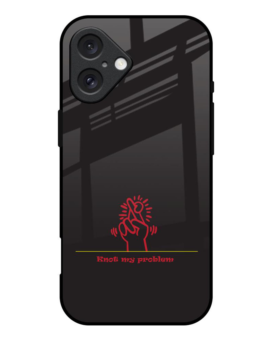 Buy Knot My Problem Premium Glass Cover for Apple iPhone 16 Online in India at Bewakoof