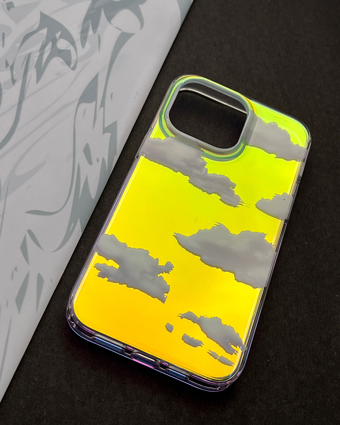 Buy Laser Cloud Pattern Bling Shiny Color Changing Design Case For ...