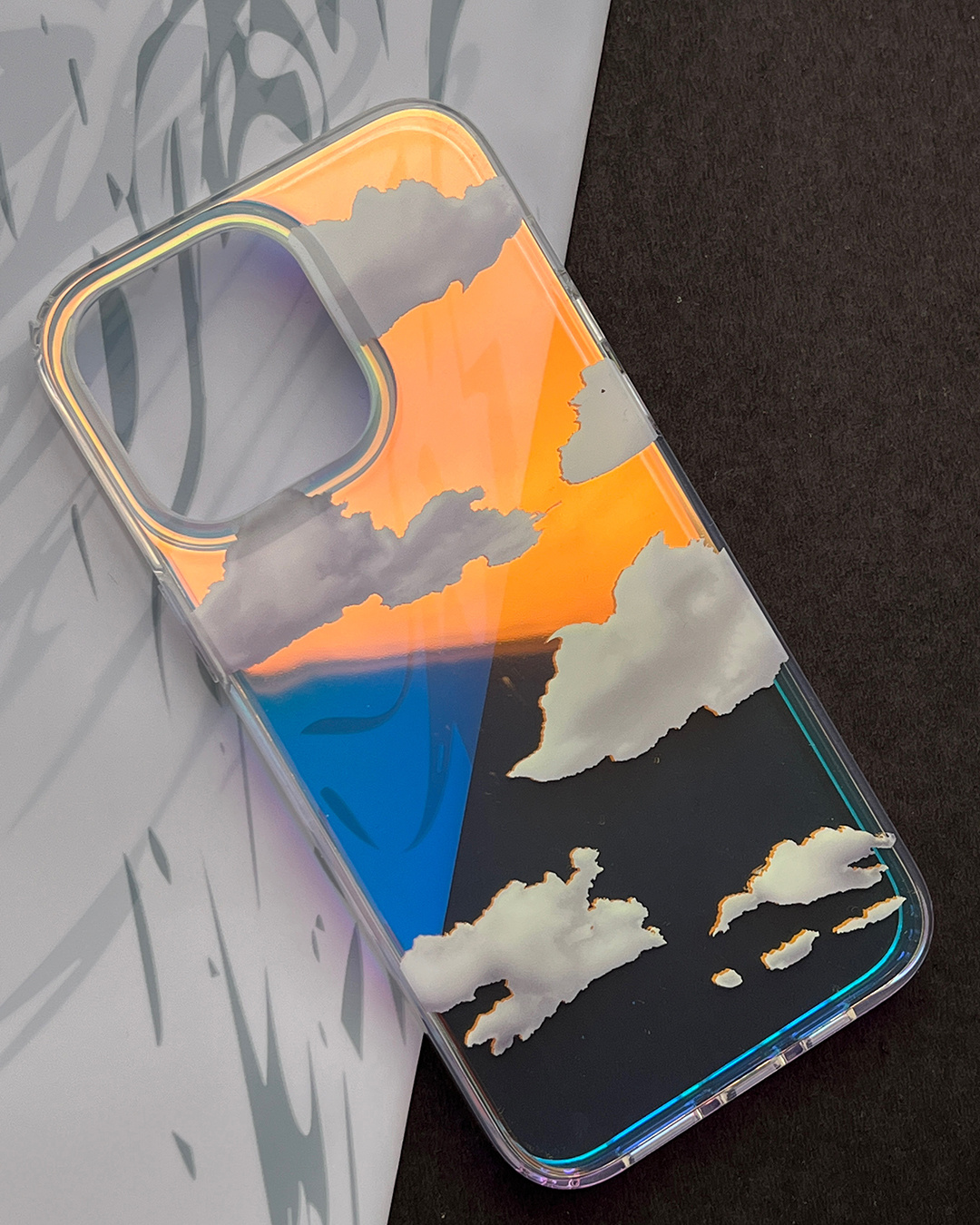 Buy Laser Cloud Pattern Bling Shiny Color Changing Design Case For ...