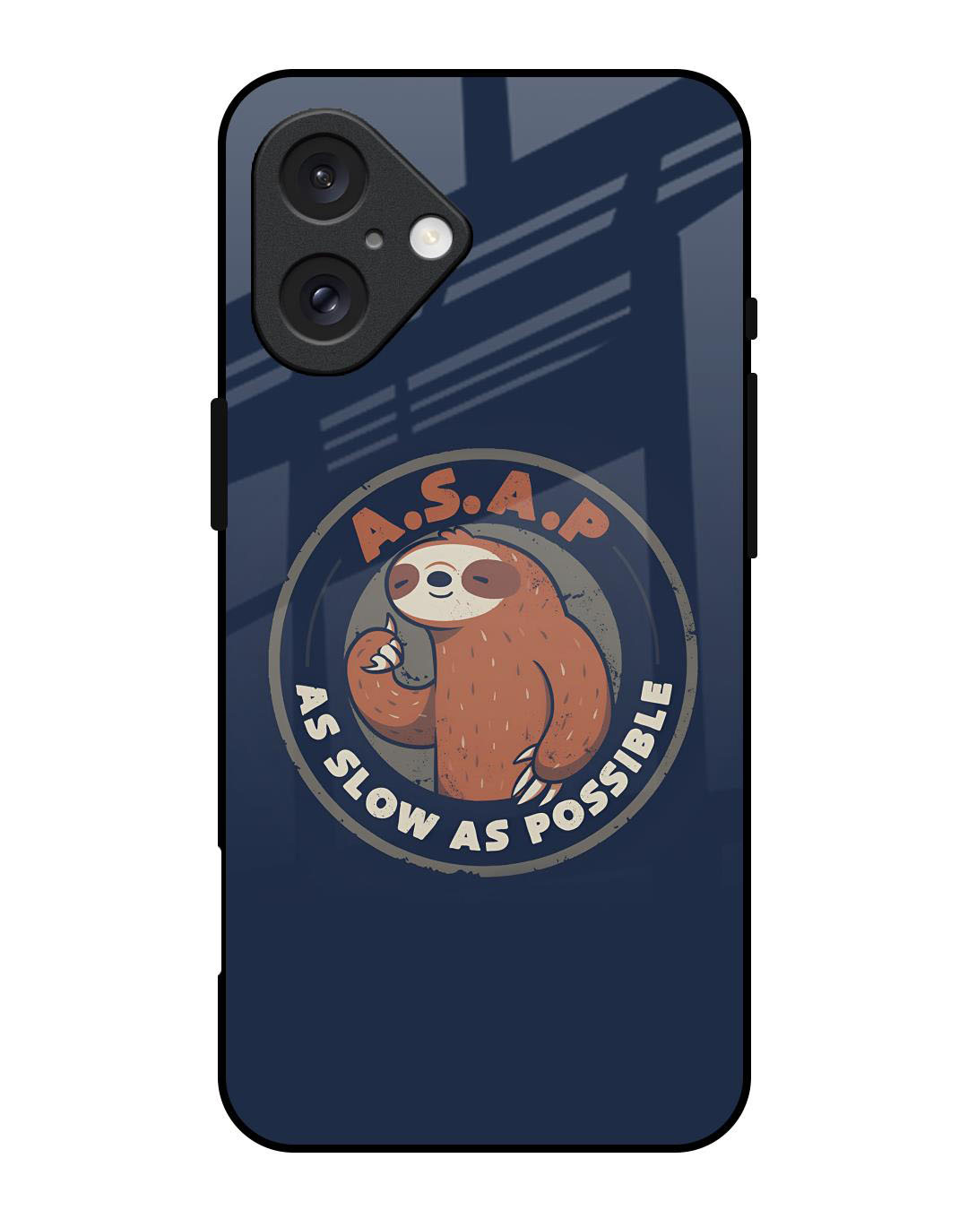 Buy Lazy Sloth Premium Glass Cover for Apple iPhone 16 (Shock Proof ...
