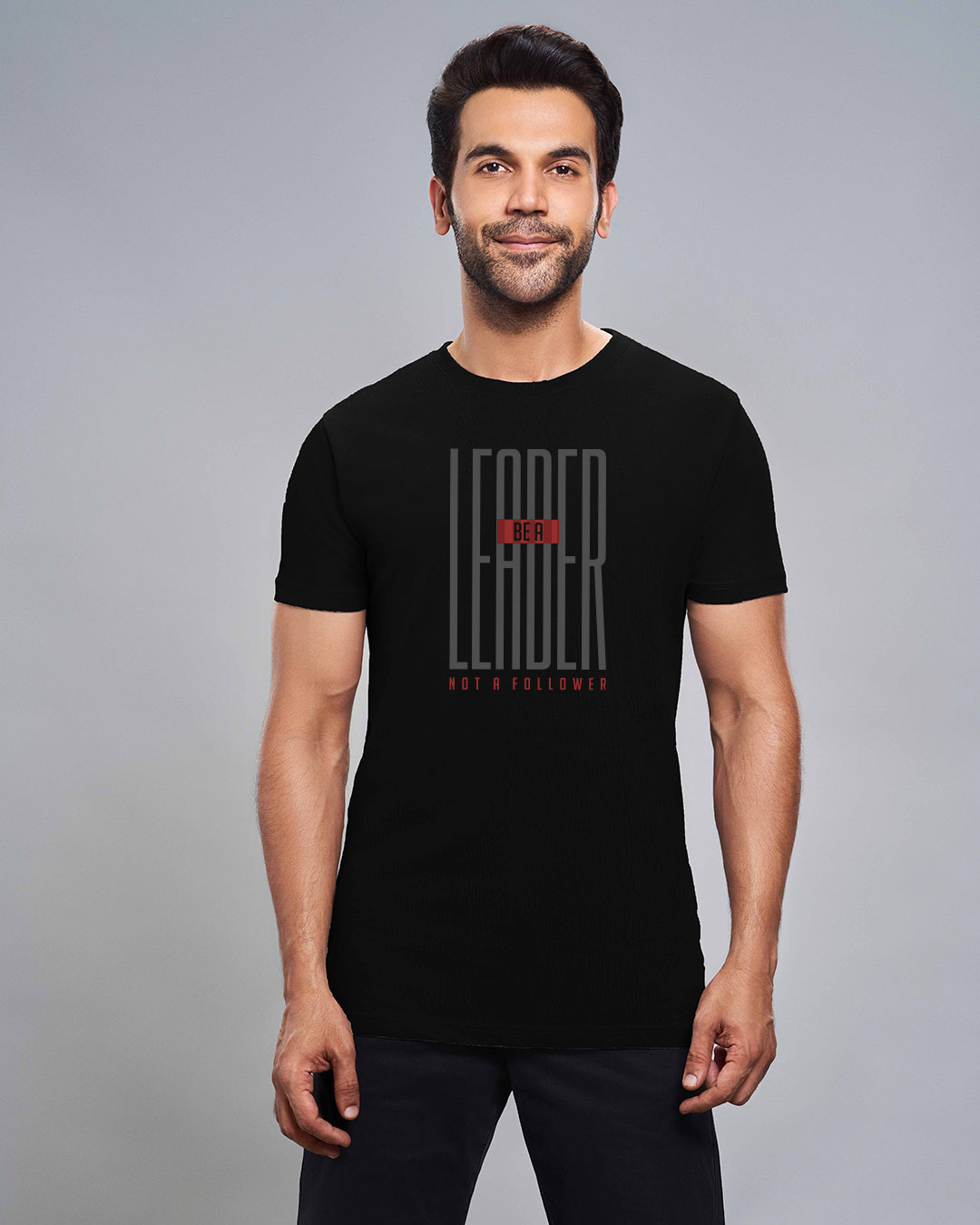 Leader Half Sleeve T-Shirt Black