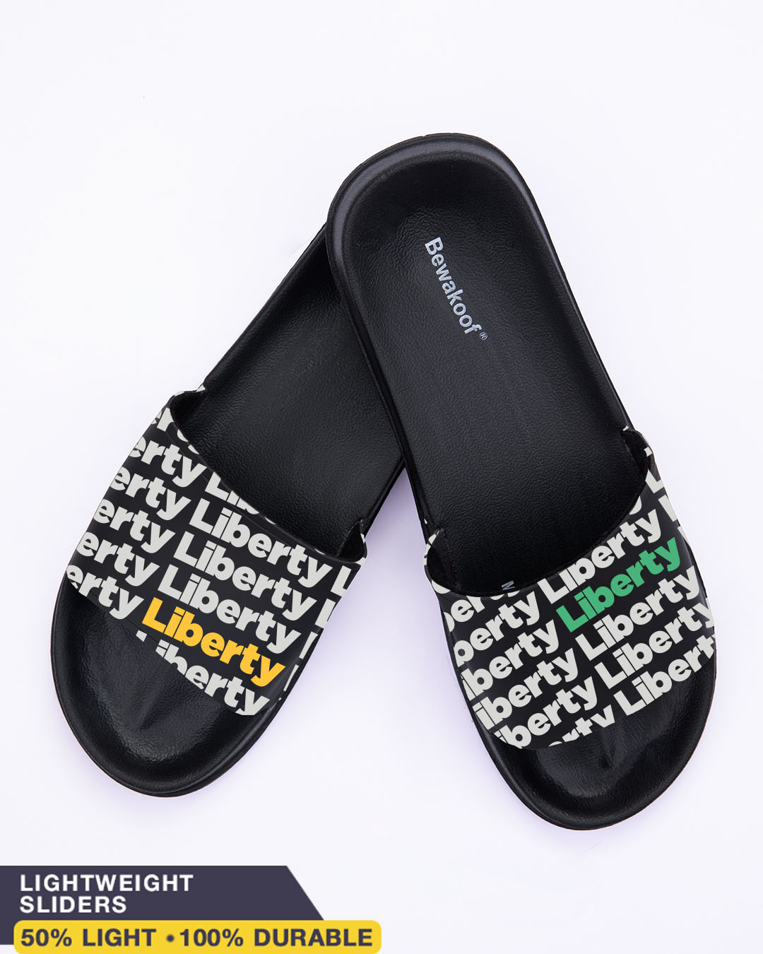 Buy Liberty Velcro Sliders (Lightweight) Online in India at Bewakoof