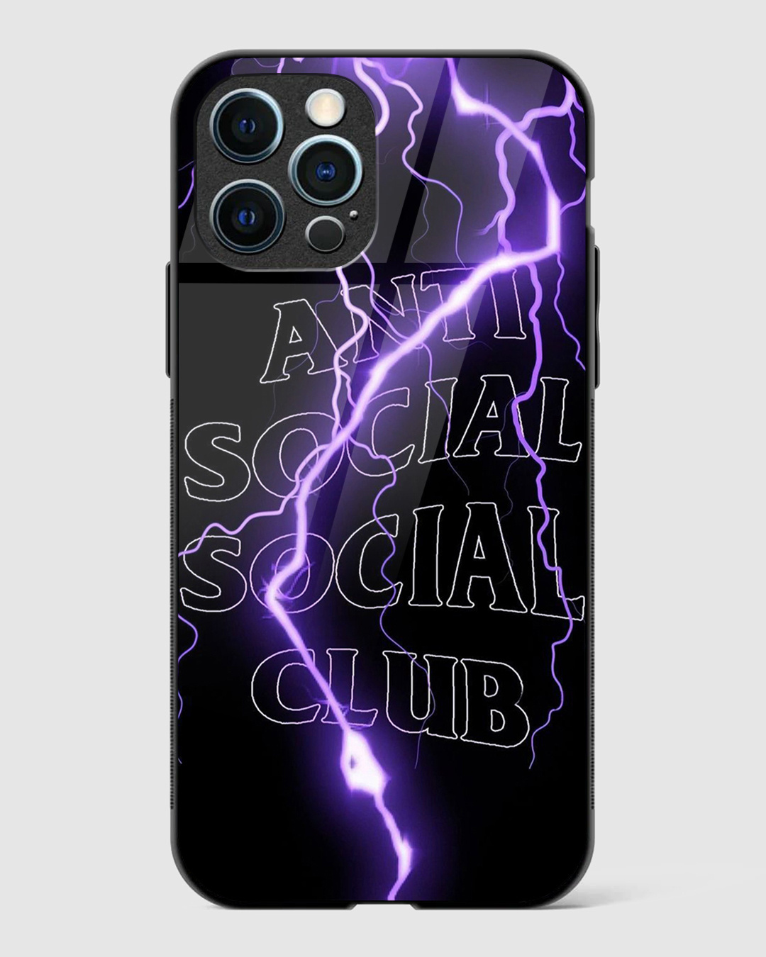 Buy Lightning Anti Social Premium Glass Case for Apple iPhone 12 Pro ...