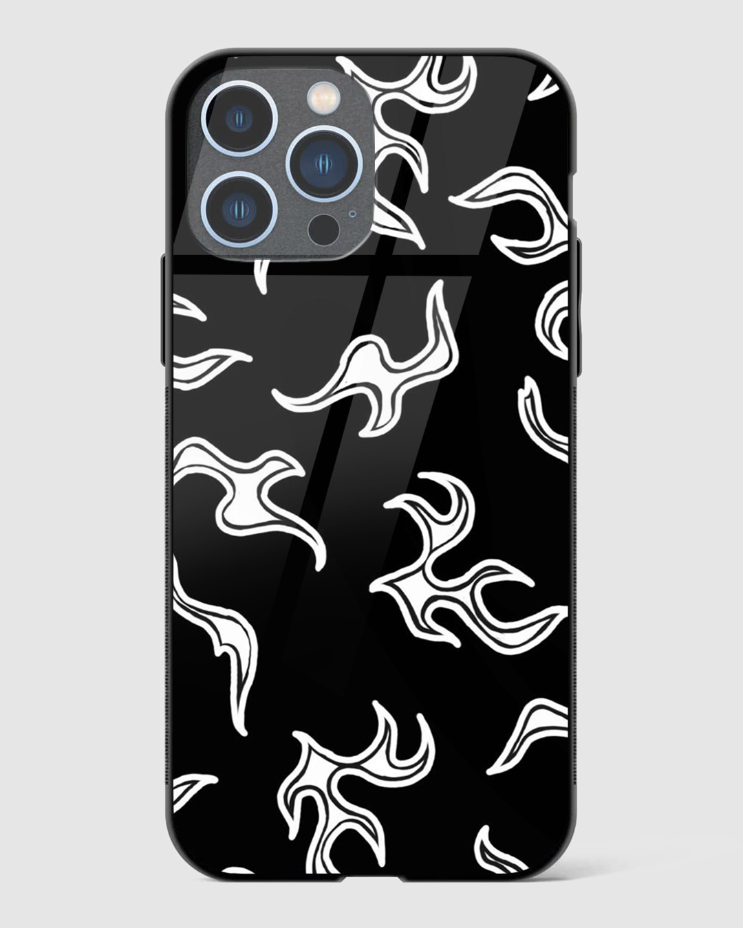 Buy Lil Black Flame Y2K Premium Glass Case for Apple iPhone 13 Pro Max Online in India at Bewakoof