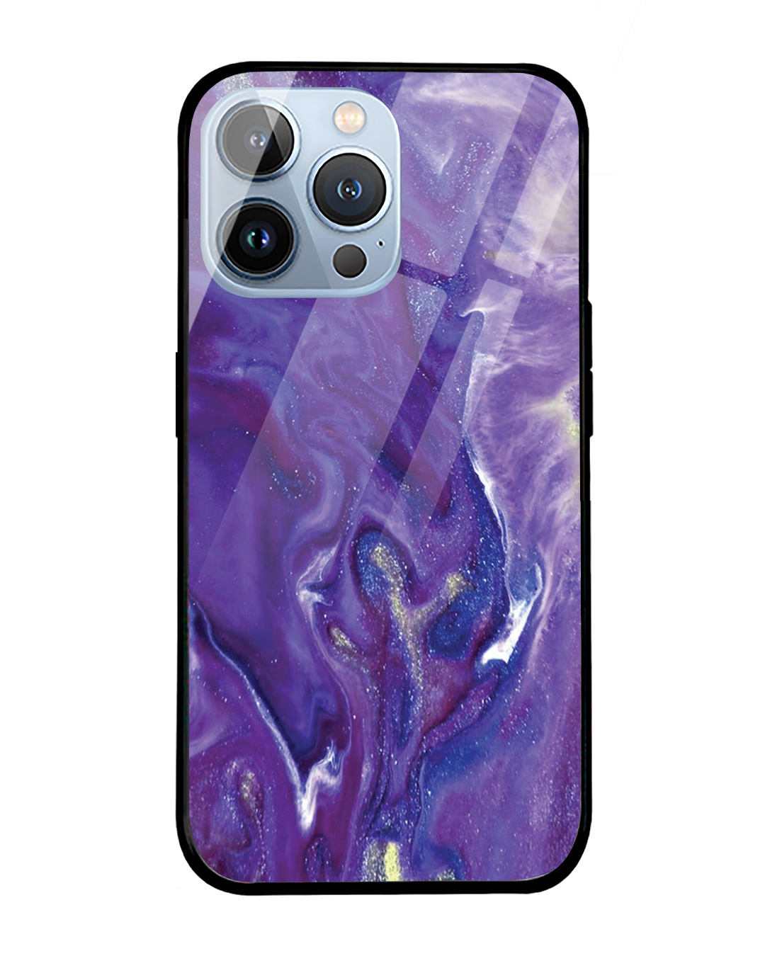 Buy Lilac Resin Texture Premium Glass Cover for Apple iPhone 13 Pro Max ...
