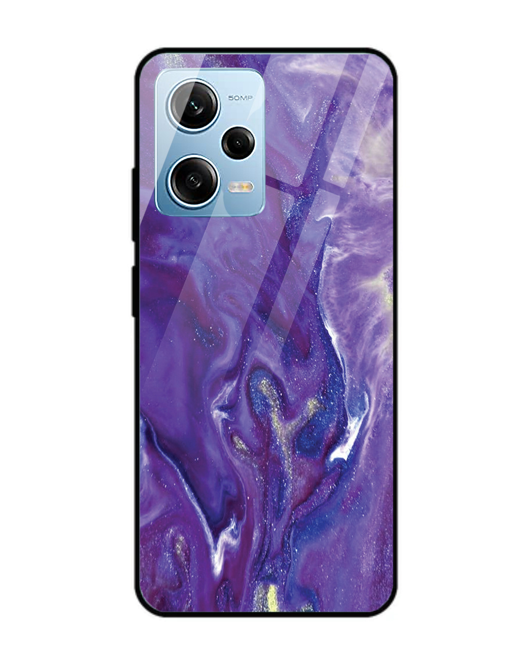 Buy Lilac Resin Texture Premium Glass Cover for Redmi Note 12 Pro 5G ...
