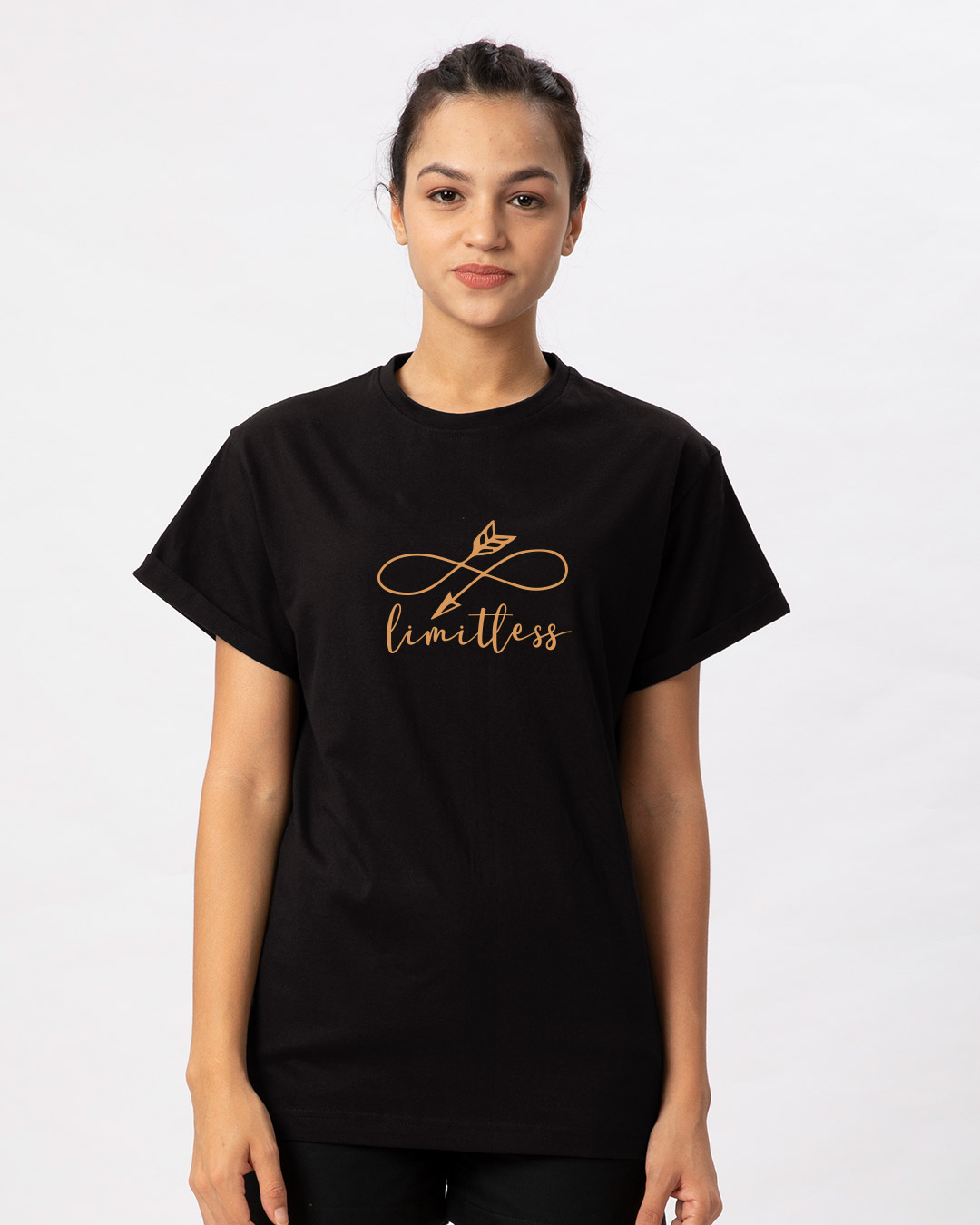 Buy Limitless Arrow Boyfriend T-Shirt Online at Bewakoof