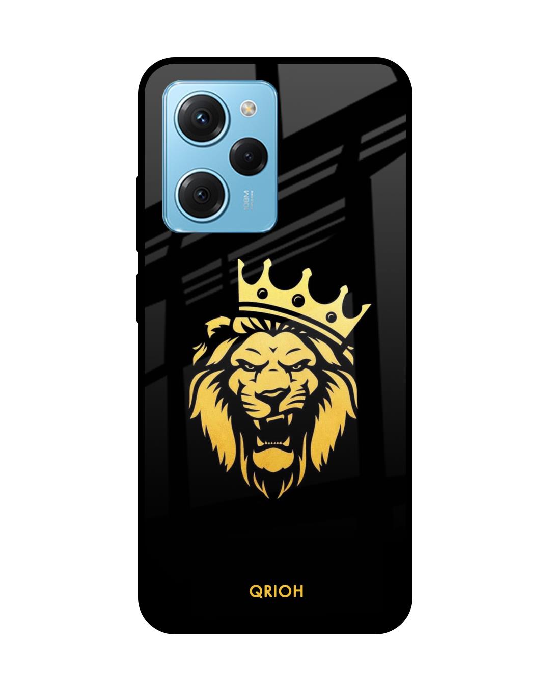 Buy Lion The King Premium Glass Case for Poco X5 Pro 5G (Shock Proof ...
