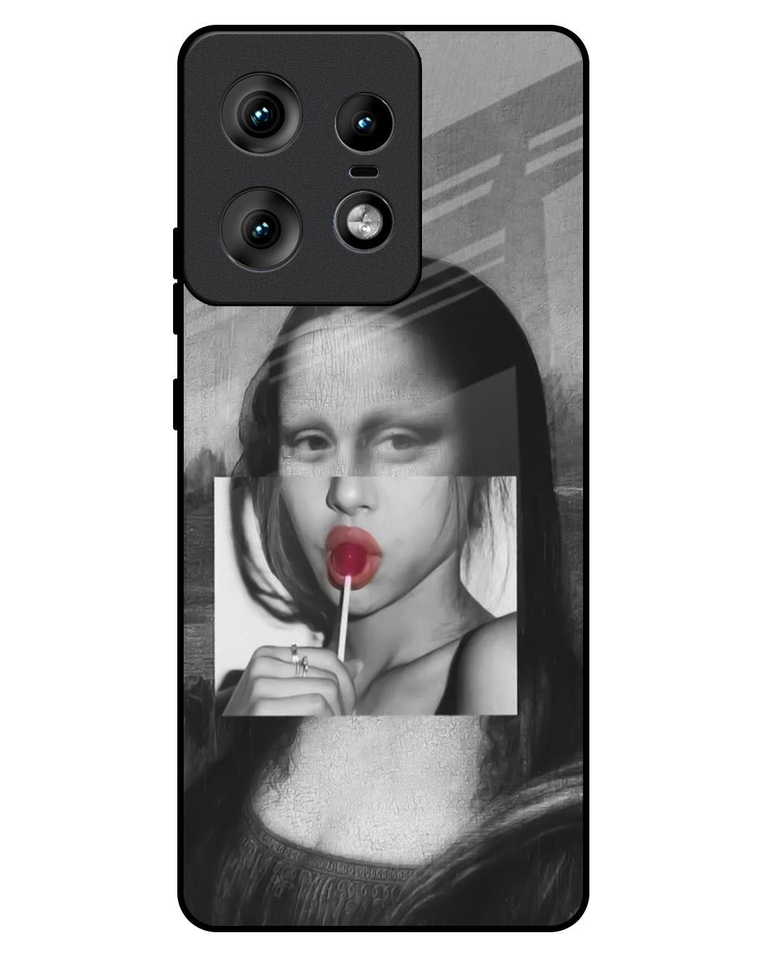 Buy Lisa Pop Premium Glass Case for Motorola Edge 50 Pro 5G (Shock ...