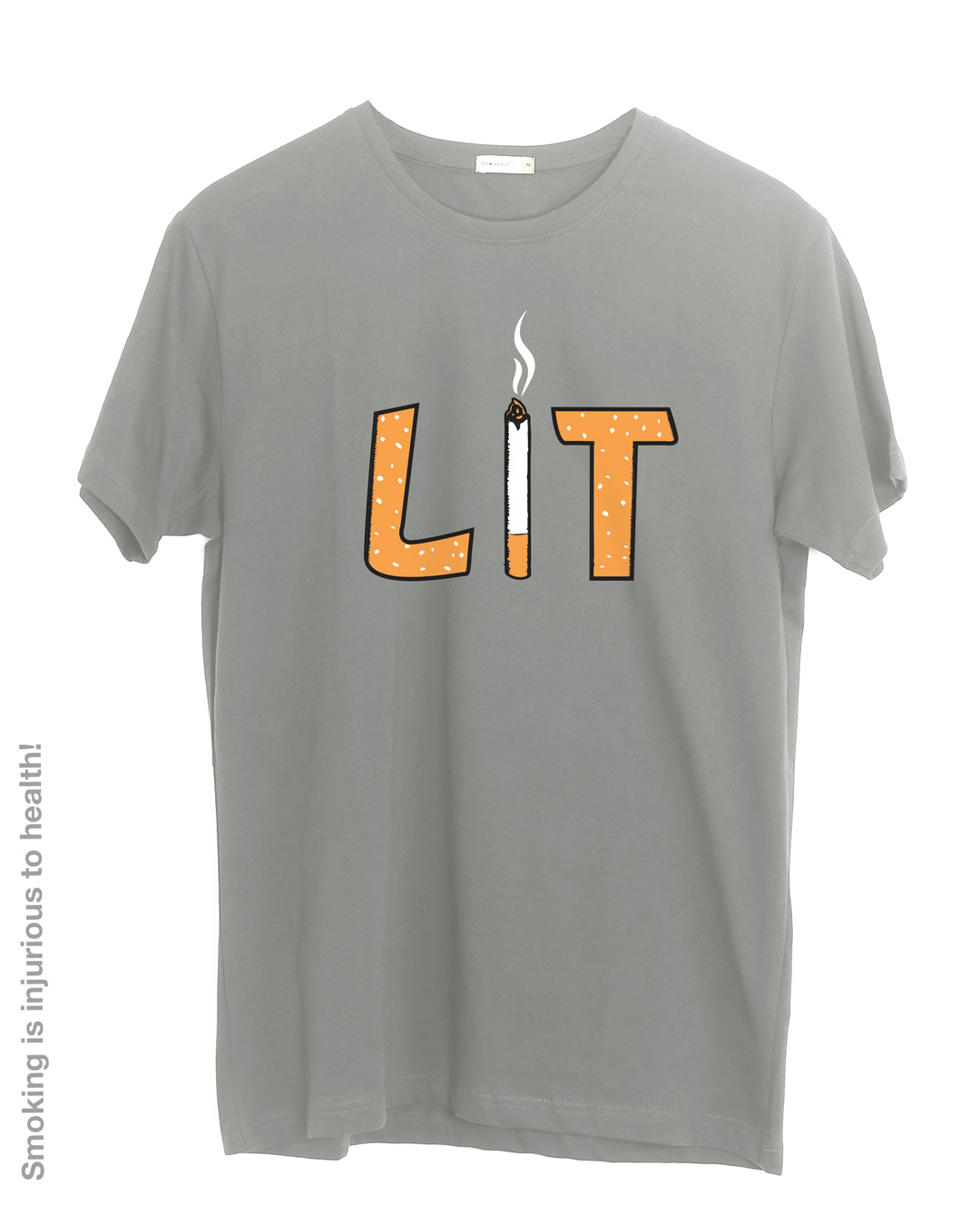 Buy Lit Cigarette Half Sleeve T-Shirt Online at Bewakoof