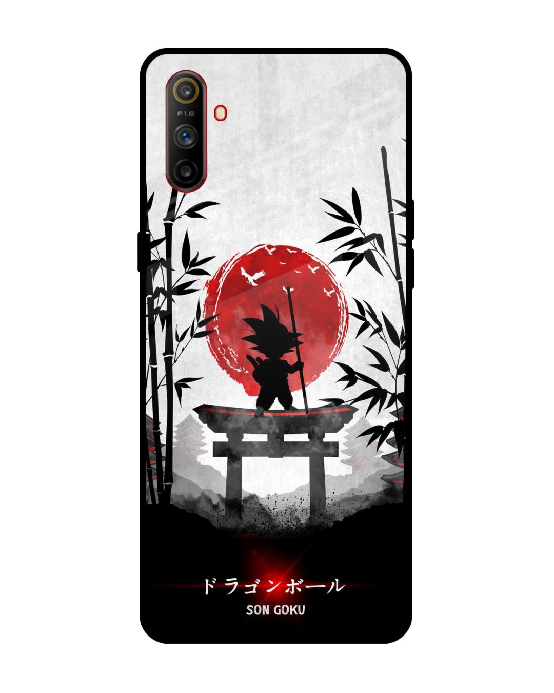 Buy Little Goku Japanese Premium Glass Case for Realme C3 (Shock Proof ...