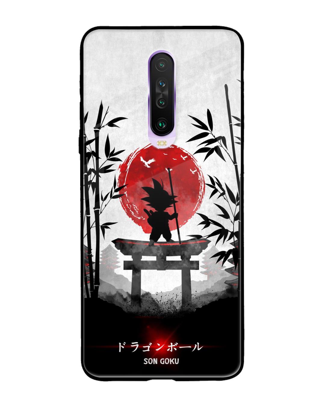 Buy Little Goku Japanese Premium Glass Case for Xiaomi Poco X2 (Shock ...