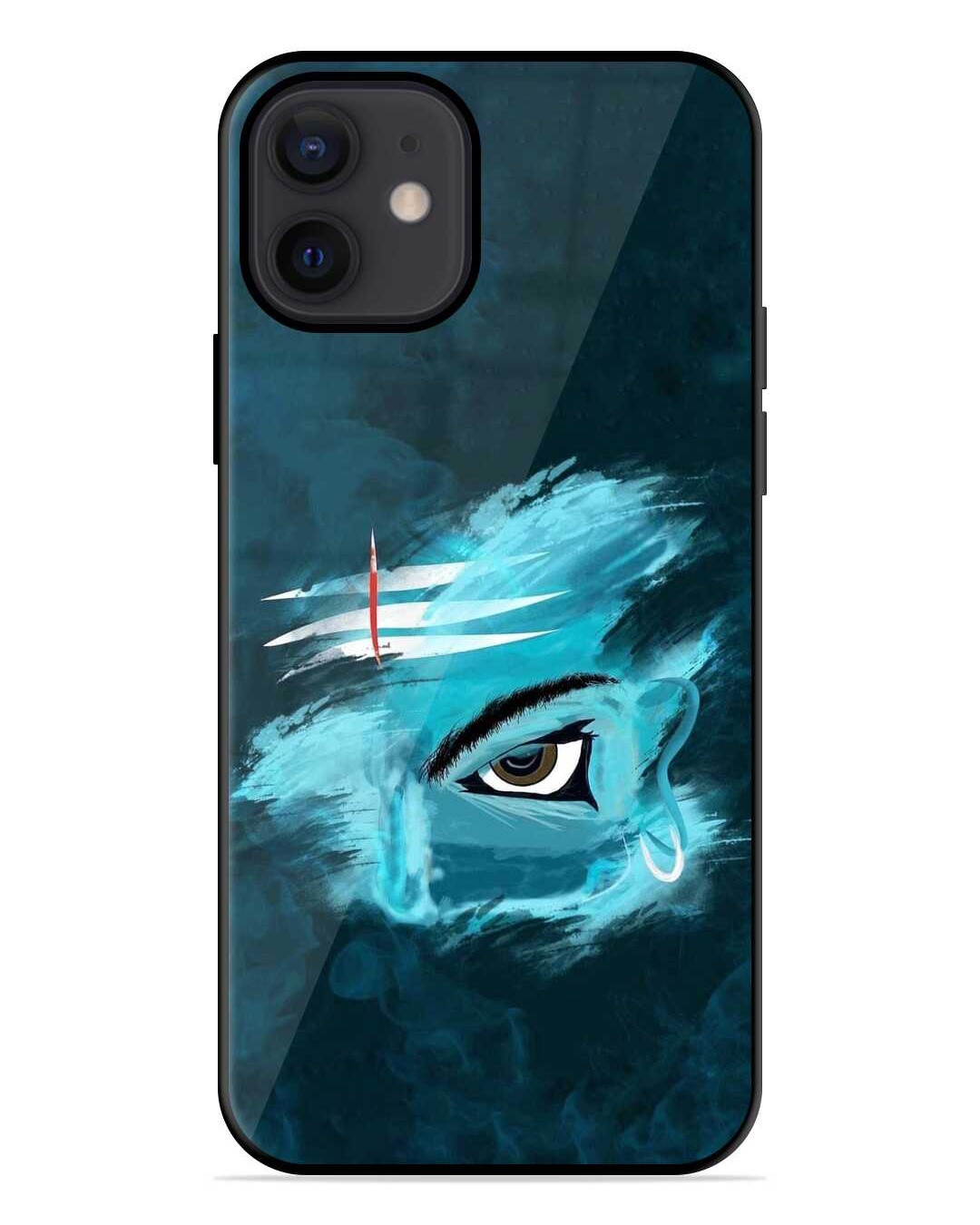 Buy Lord Shiva Premium Prined Glass Covers for Apple Iphone 12 Mini ...