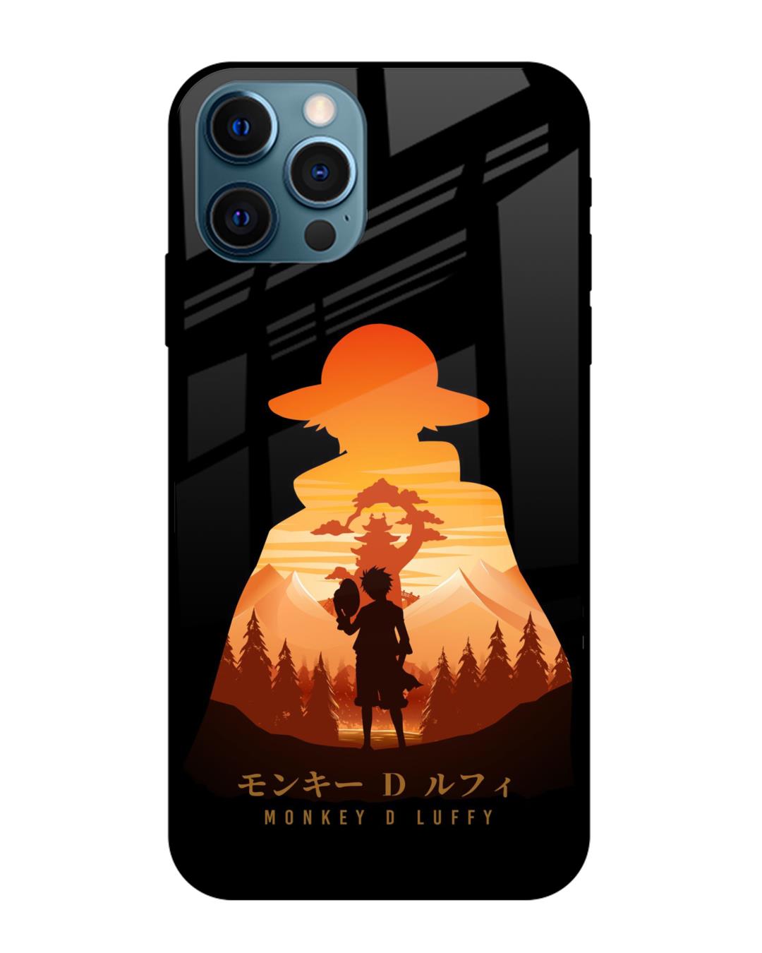 Buy Luffy One Piece Premium Glass Case for iPhone 12 Pro Max (Shock ...