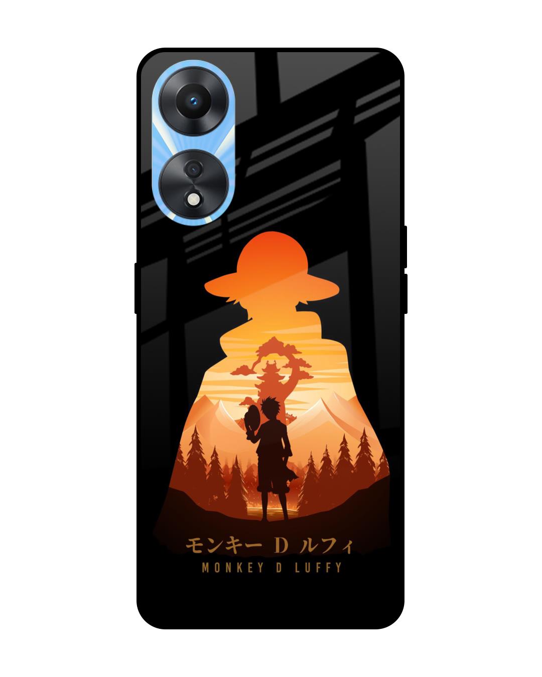 Buy Luffy One Piece Premium Glass Case for Oppo A58 5G (Shock Proof ...