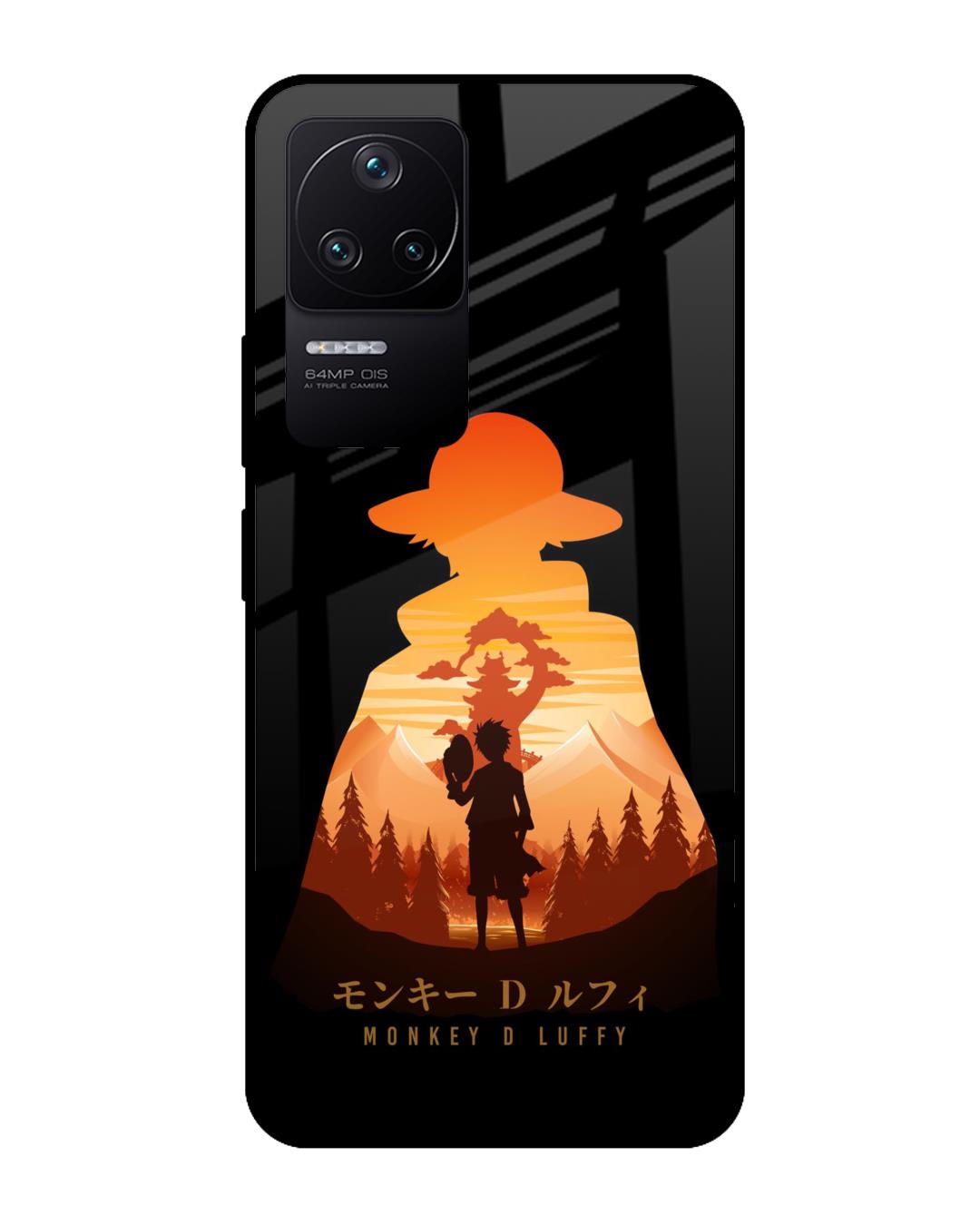 Buy Luffy One Piece Premium Glass Case for Poco F4 5G(Shock Proof ...