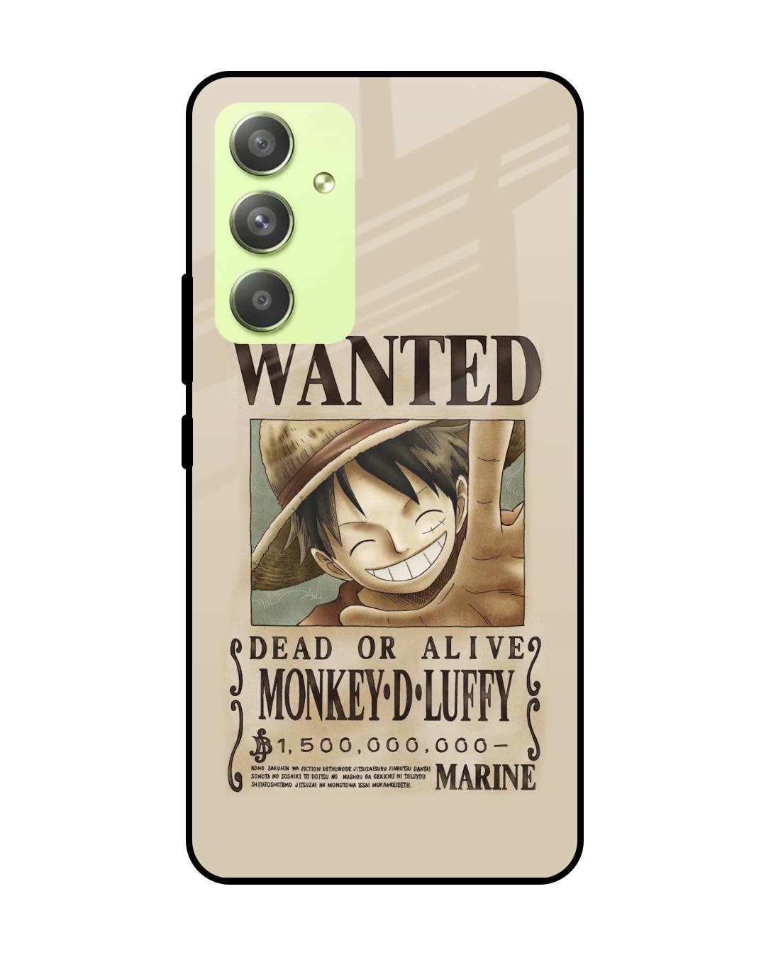 Buy Luffy Wanted Premium Glass Case for Samsung Galaxy A54 5G (Shock ...