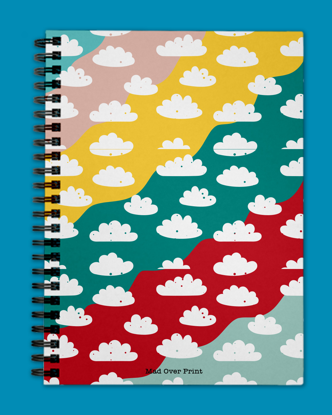 Buy Mad Over Print Clouds Notepad Online in India at Bewakoof