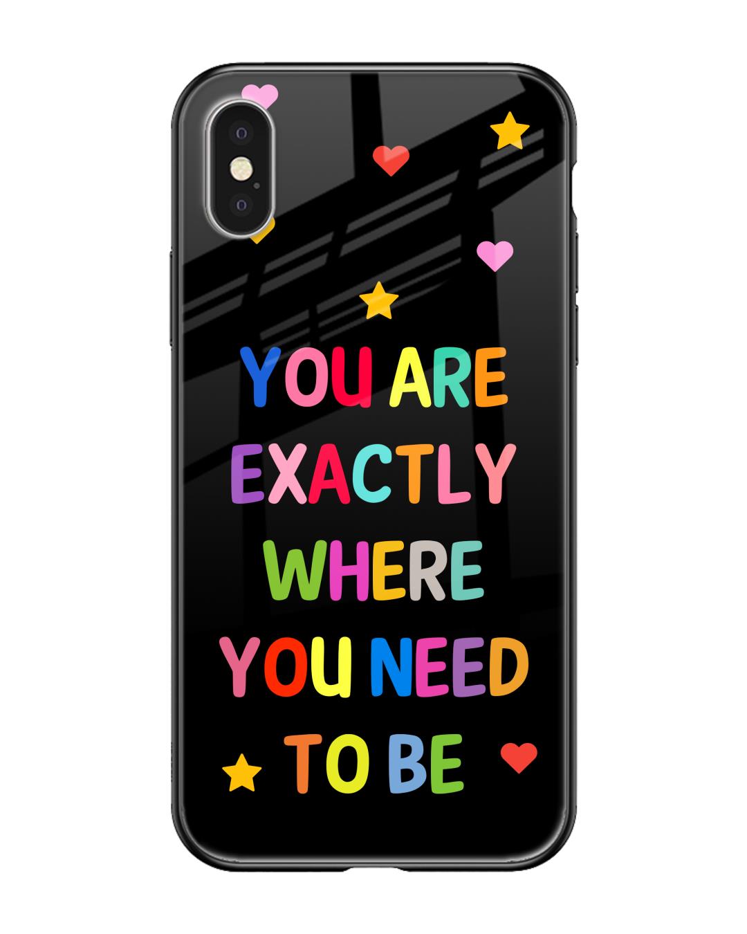 Buy Magical Words Premium Glass Case for Apple iPhone X (Shock Proof ...