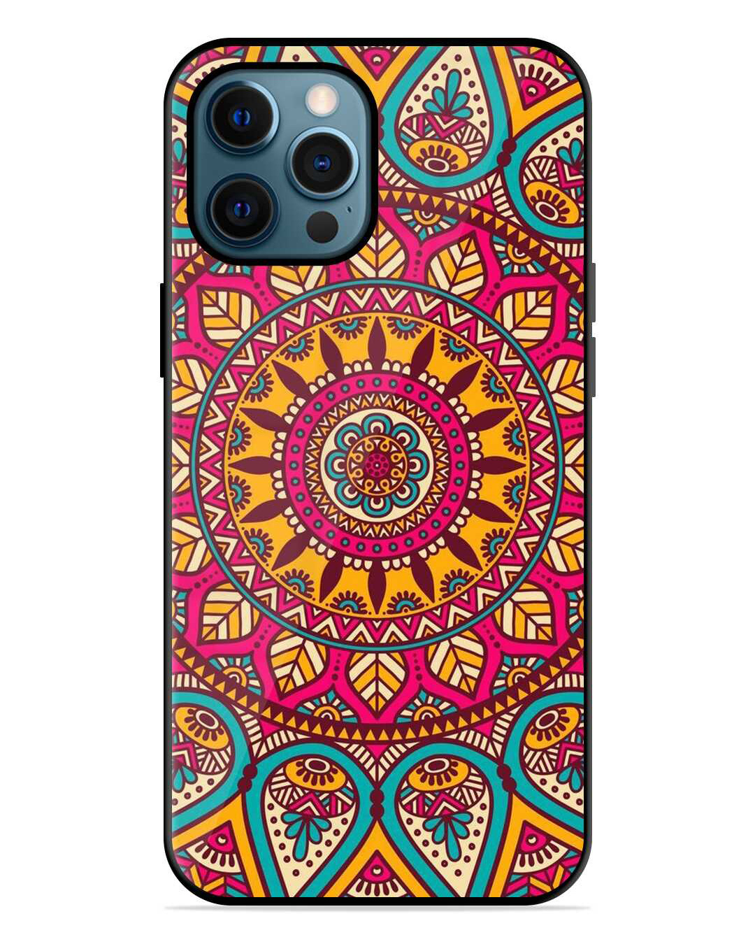 Buy Mandala Joy Premium Prined Glass Covers for Apple Iphone 12 Pro Max ...