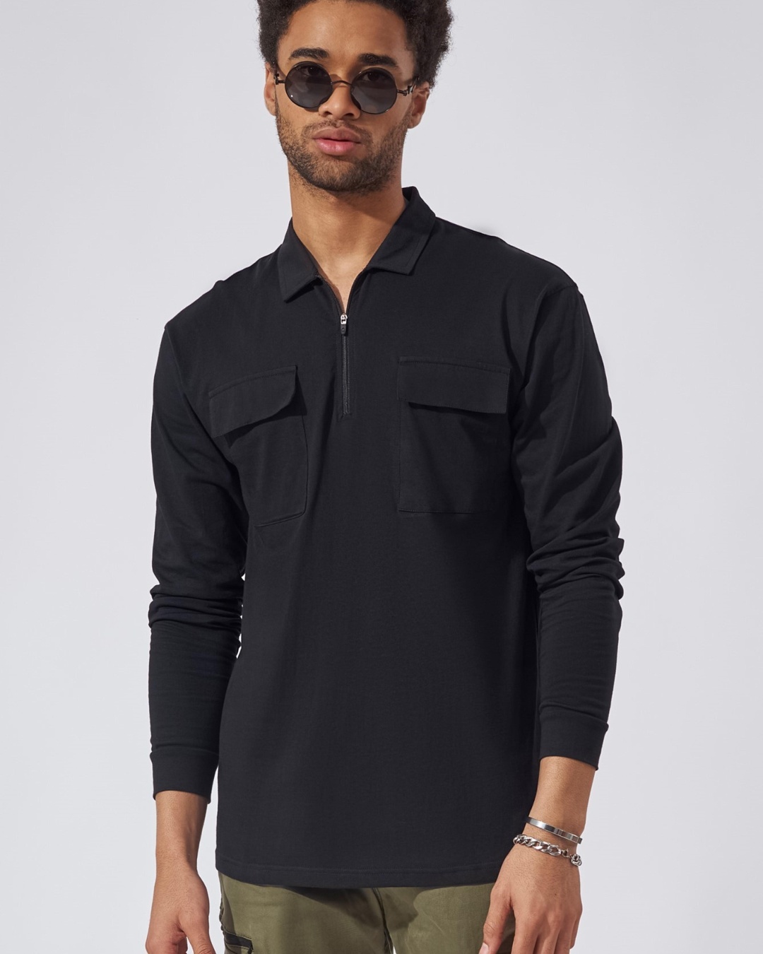 Buy Maniac Men's Black Oversized Polo T-shirt Online at Bewakoof