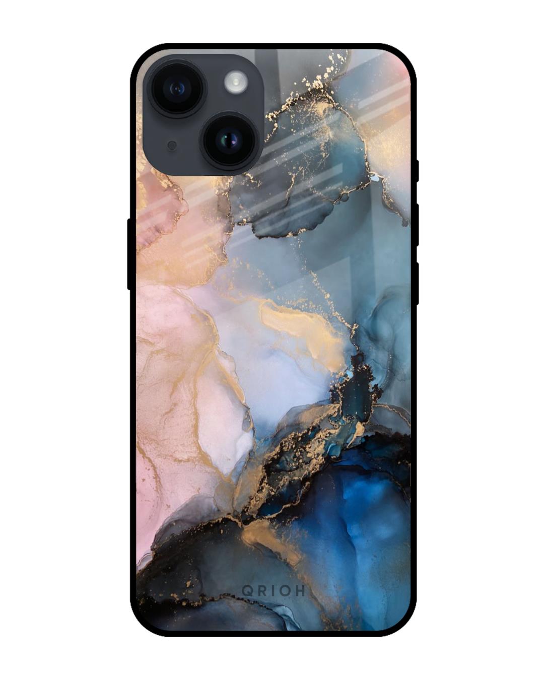 Buy Marble Ink Abstract Premium Glass Case for Apple iPhone 14 (Shock ...