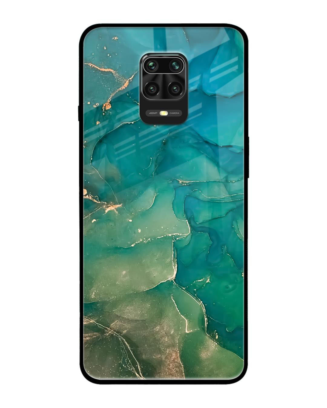 Buy Marble Pattern Premium Glass Cover for Redmi Note 9 Pro Max Online ...