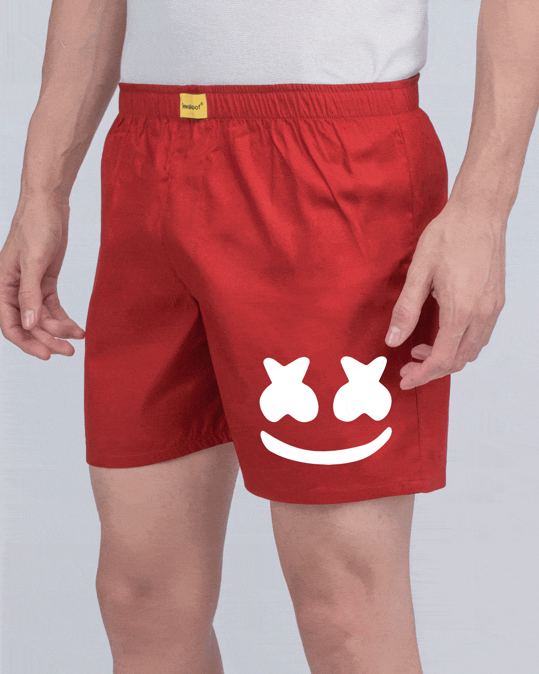 Buy Marshmellow Glow In Dark Side Printed Boxer Online in India at Bewakoof