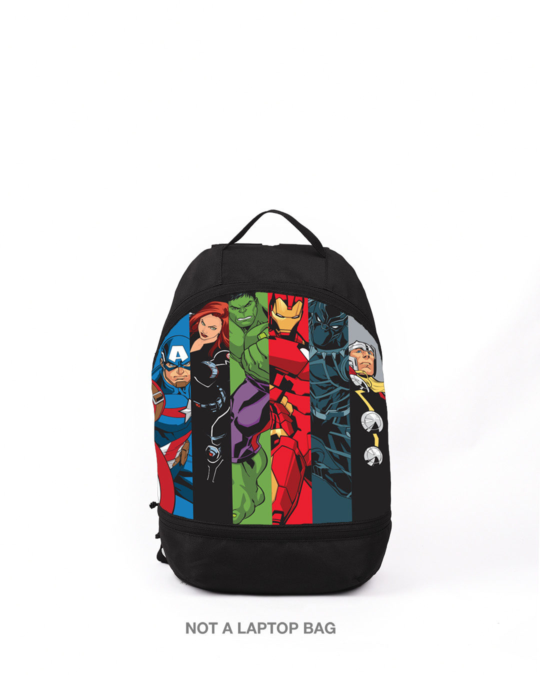 Buy Marvel Stripes Printed Small Backpacks Online in India at Bewakoof
