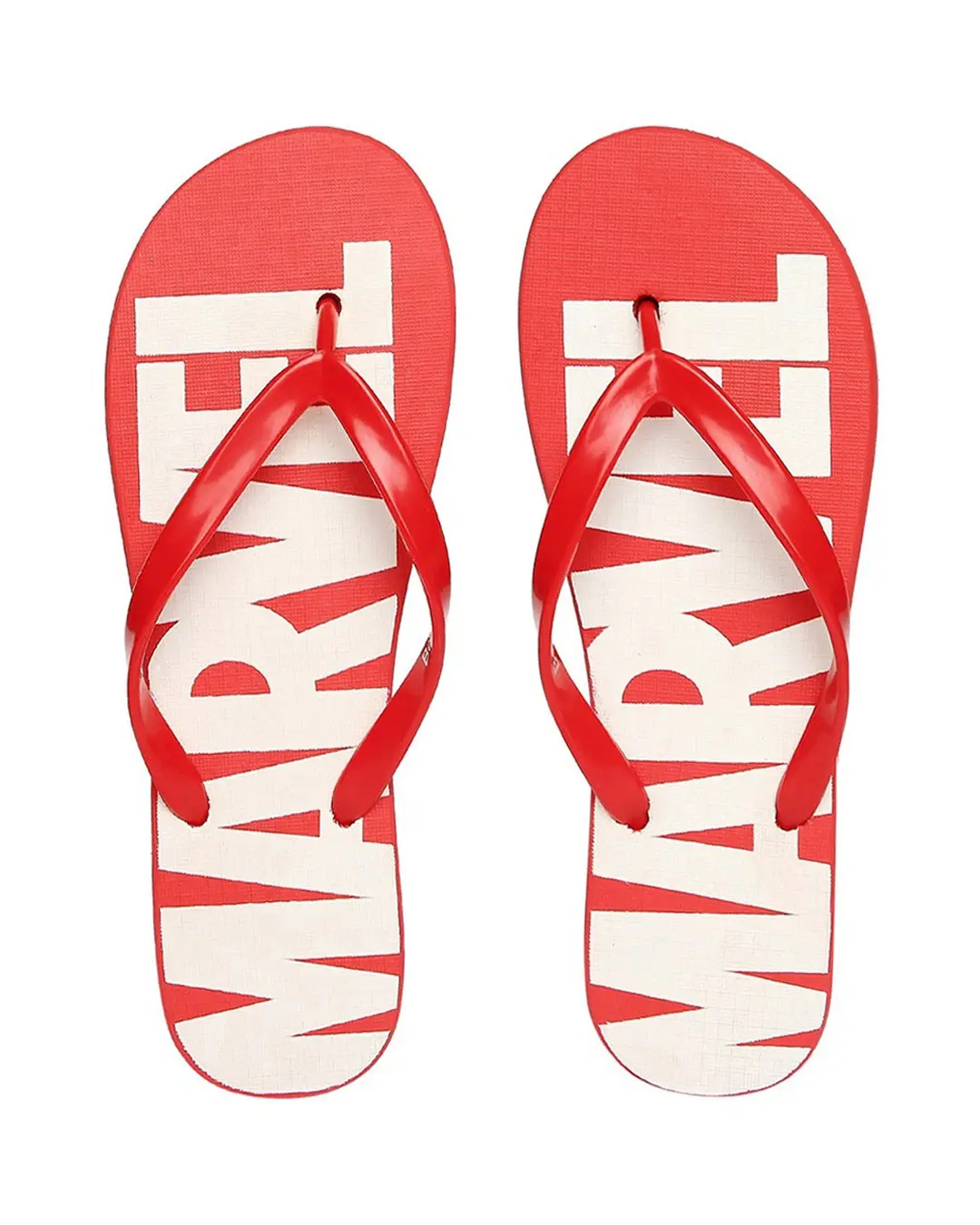 Buy Marvel Symbol Printed Men's Flip-Flops Online in India at Bewakoof