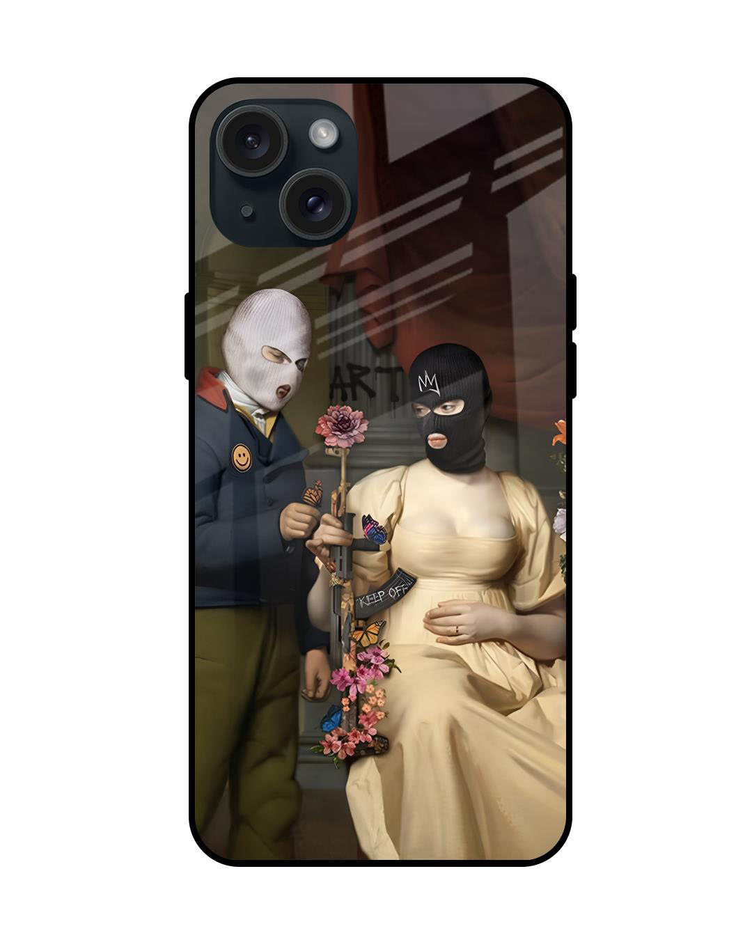 Buy Mask Artist Poster Premium Glass Case for Apple iPhone 15 Plus ...