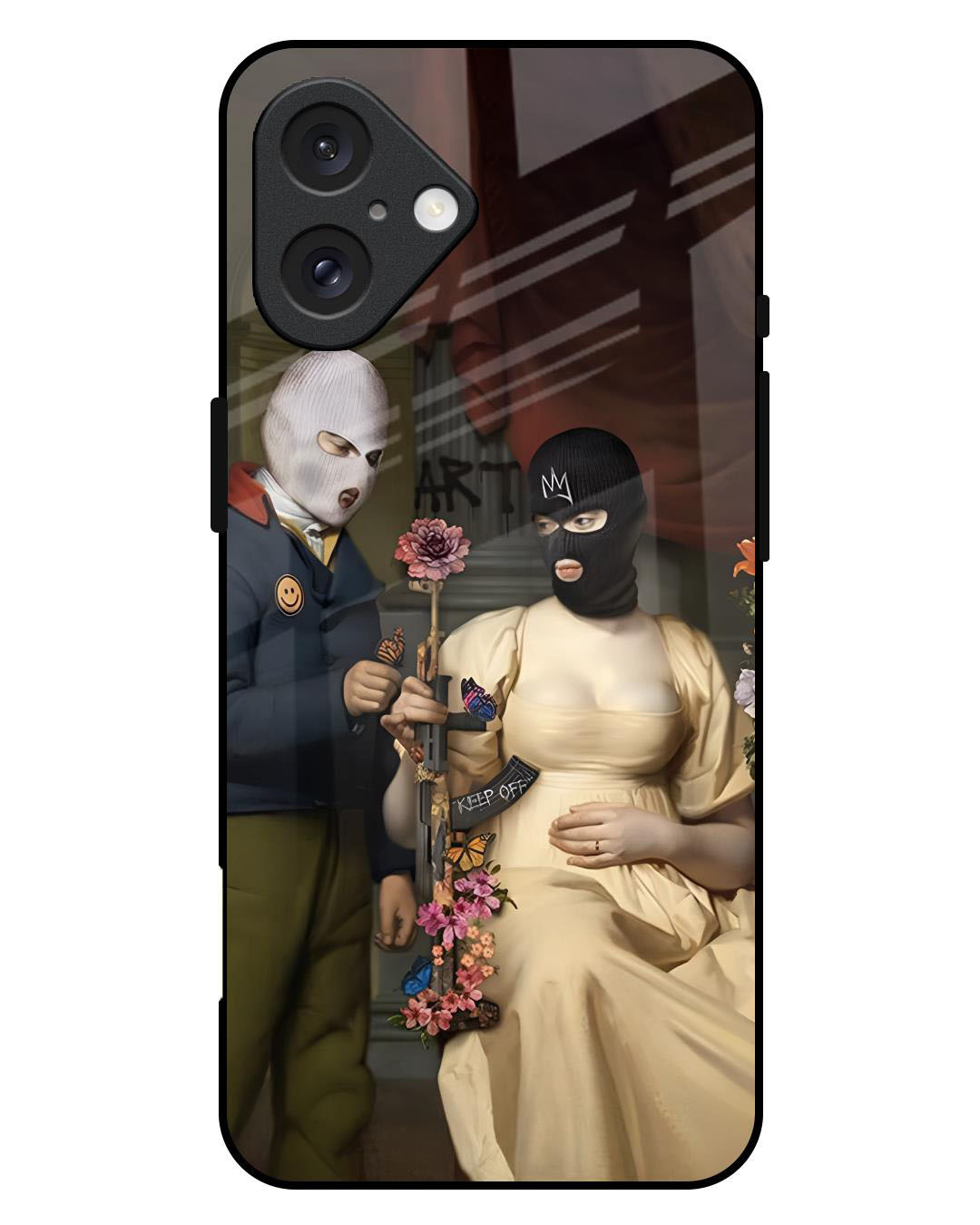 Buy Mask Artist Poster Premium Glass Cover for Apple iPhone 16 Plus ...
