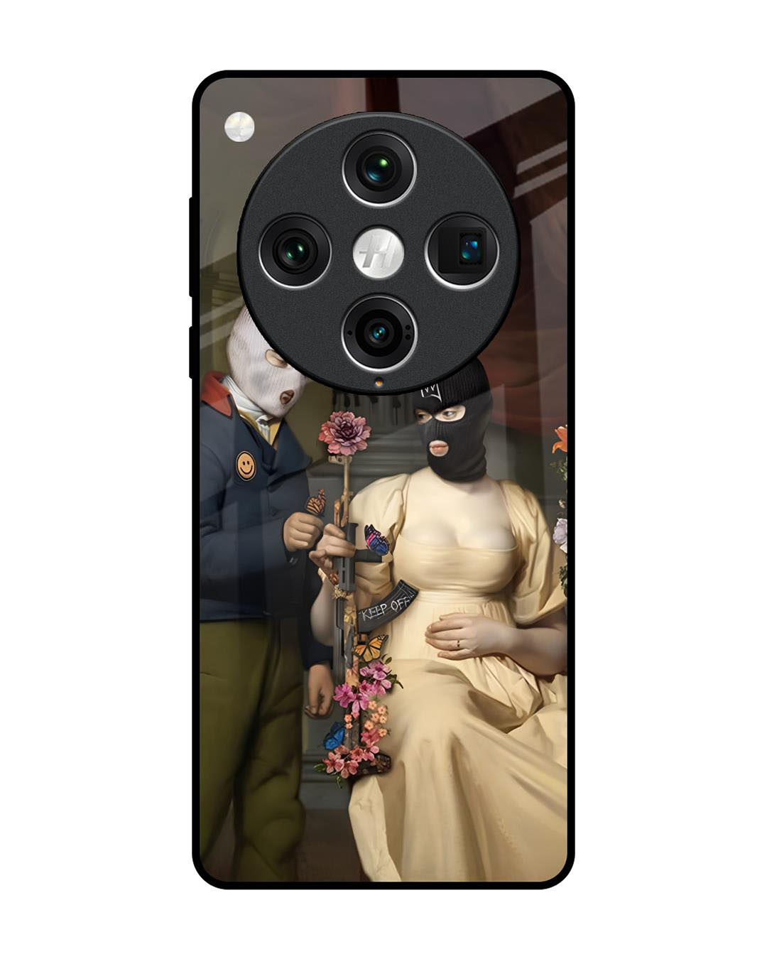 Buy Mask Artist Poster Premium Glass Cover for Oppo Find X8 Pro(Shock ...