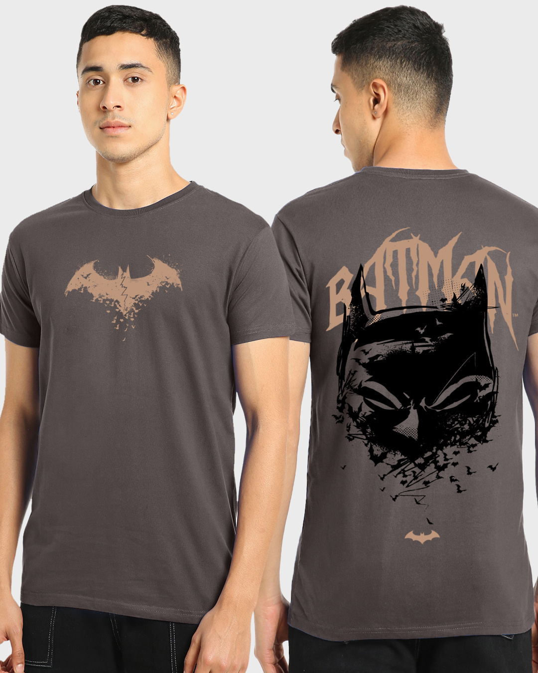 Buy Men's Grey Forever Batman Graphic Printed T-shirt for Men Dark ...