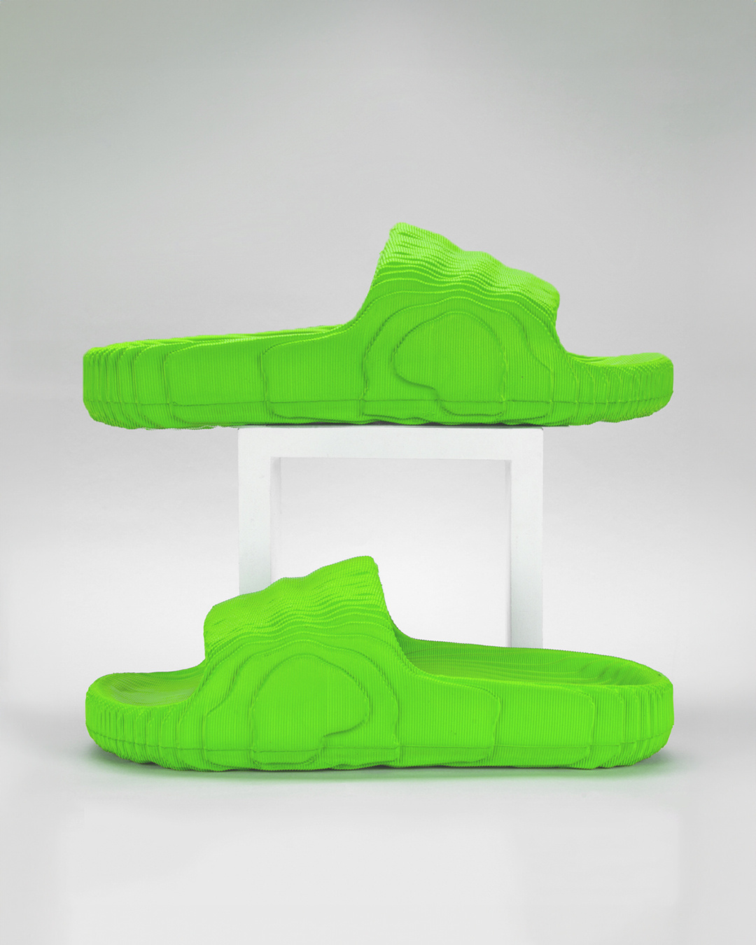 Buy Men's Parrot Green Textured Sliders Online in India at Bewakoof