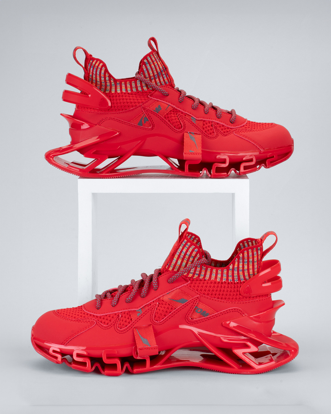 Buy Men's Red Spring Edge Alpha 2 High-Top Sneakers Online in India at ...