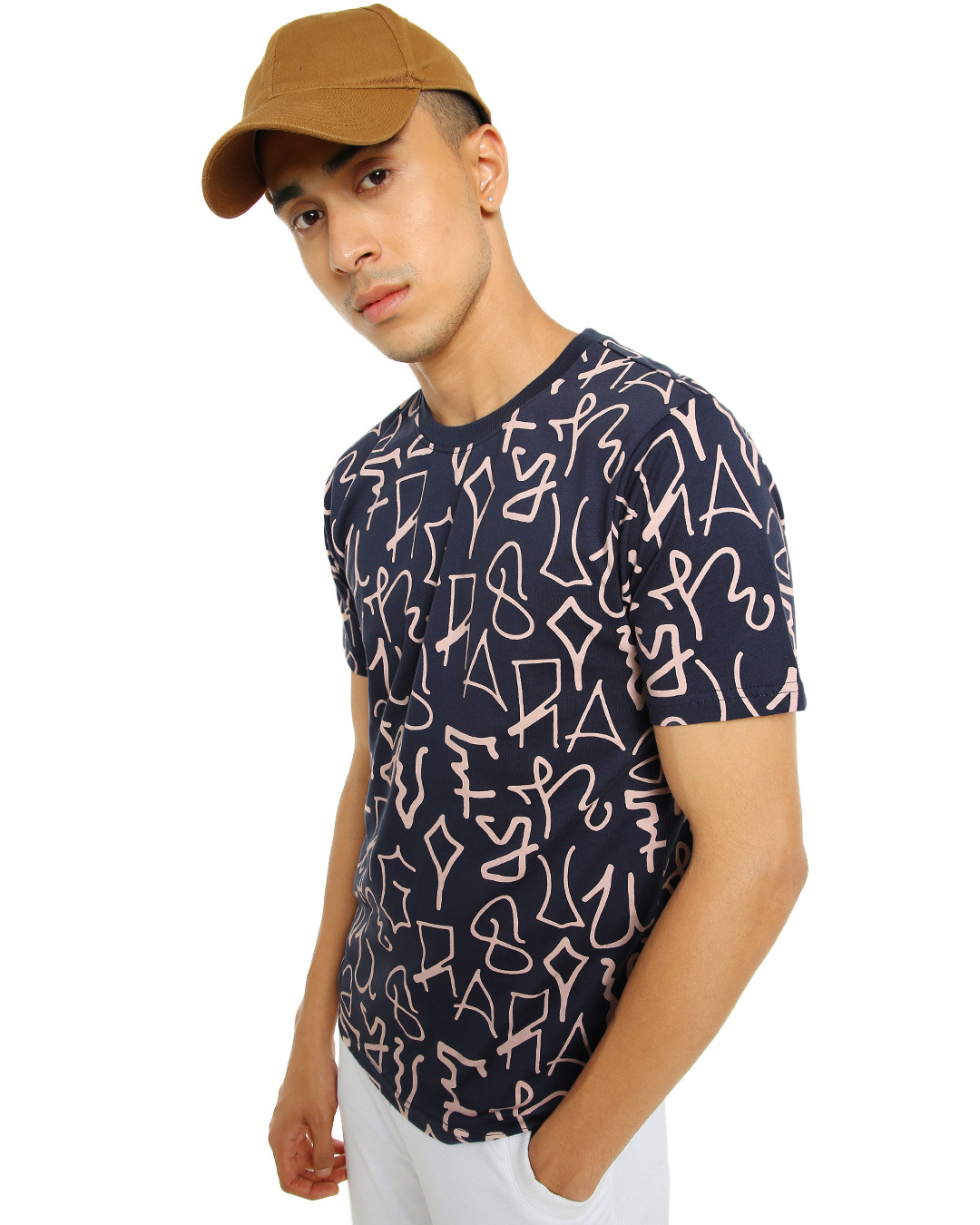 Buy Men's Blue AOP T-shirt for Men blue Online at Bewakoof