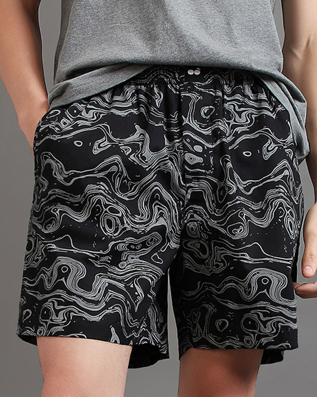 Buy Men's Black All Over Printed Boxers Online in India at Bewakoof