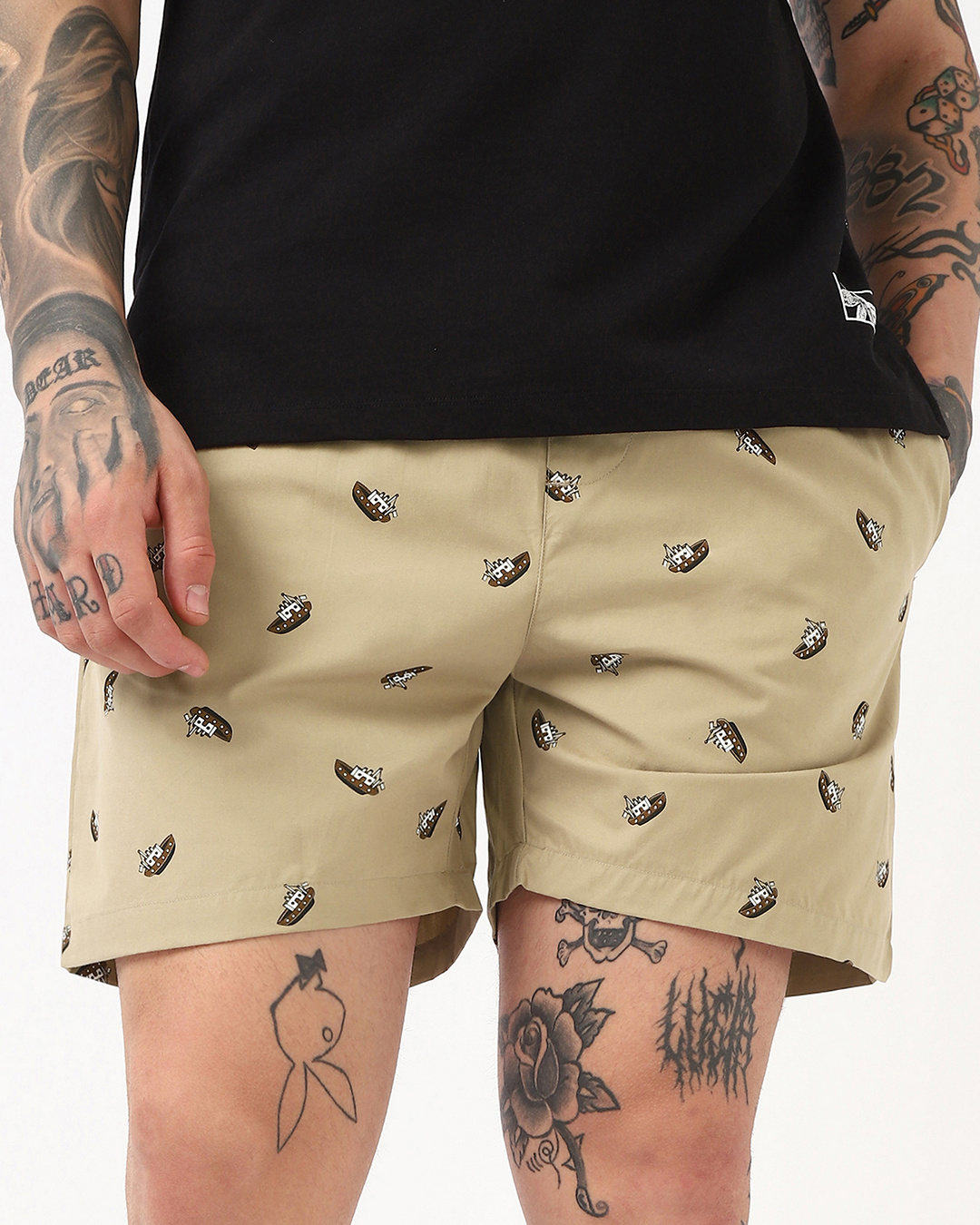 Buy Men's Beige All Over Printed Boxers Online in India at Bewakoof