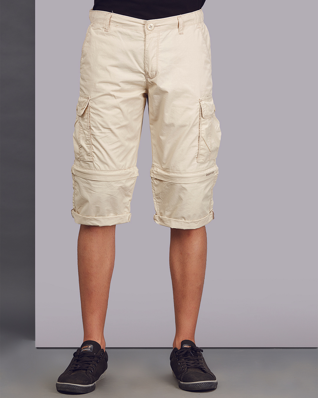 Buy Men's Beige Cargo Shorts Online at Bewakoof