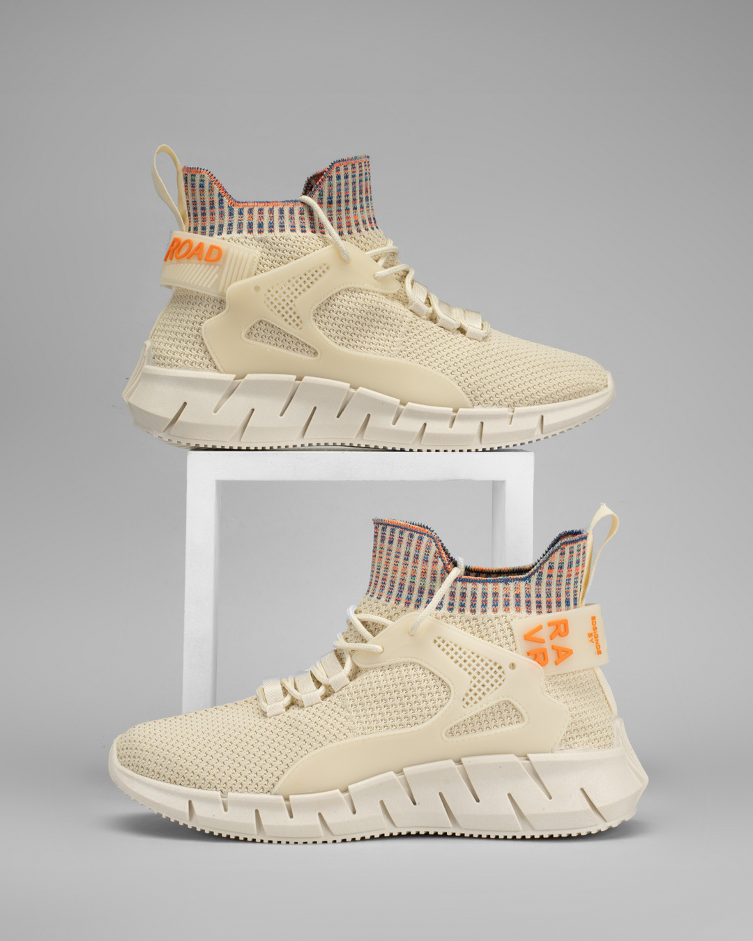 Buy Men's Beige High-Top Sneakers Online in India at Bewakoof