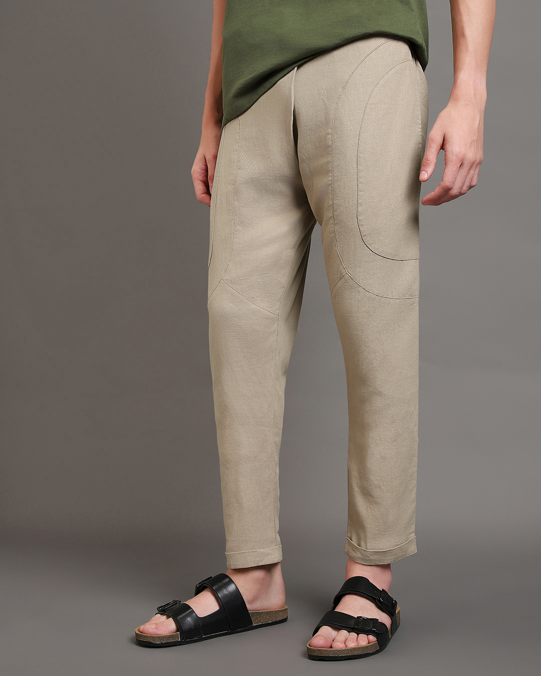 Buy Men's Beige Hippy Pants Online at Bewakoof