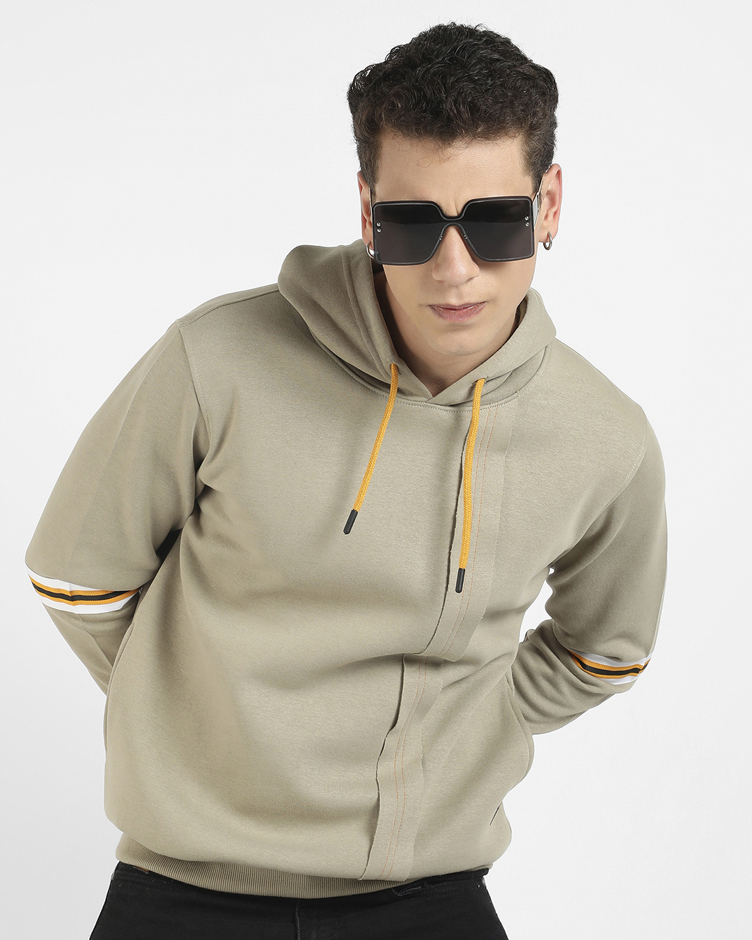 Buy Men's Beige Hoodies Online at Bewakoof
