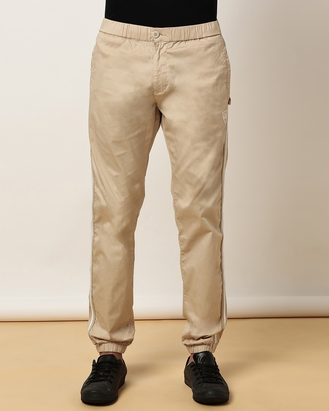 Buy Men's Beige Jogger Pants Online at Bewakoof