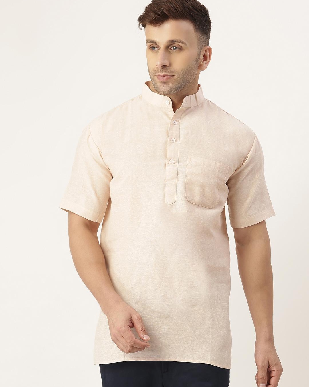 Buy Men's Beige Kurta Online at Bewakoof