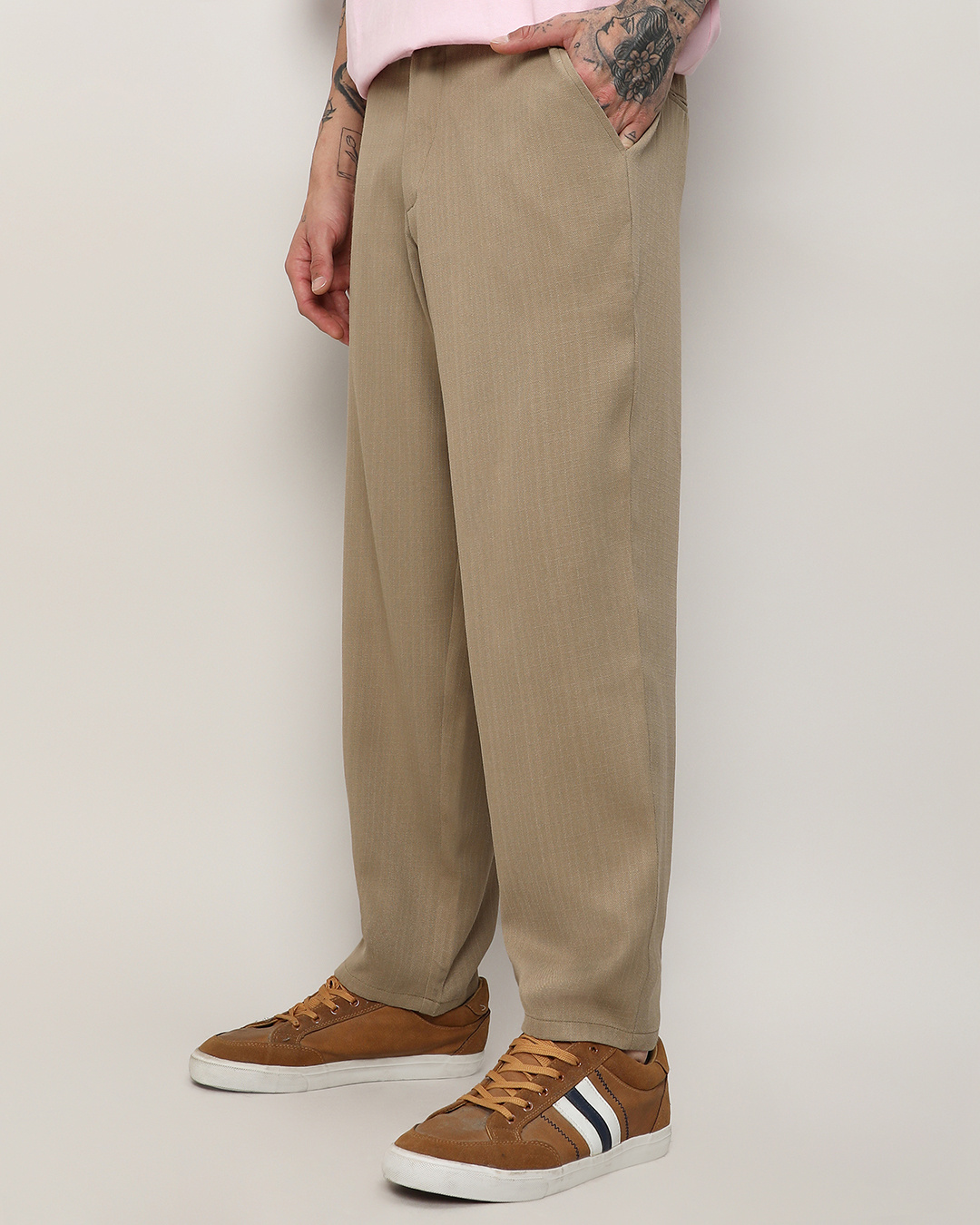 Buy Men's Beige Pants Online at Bewakoof