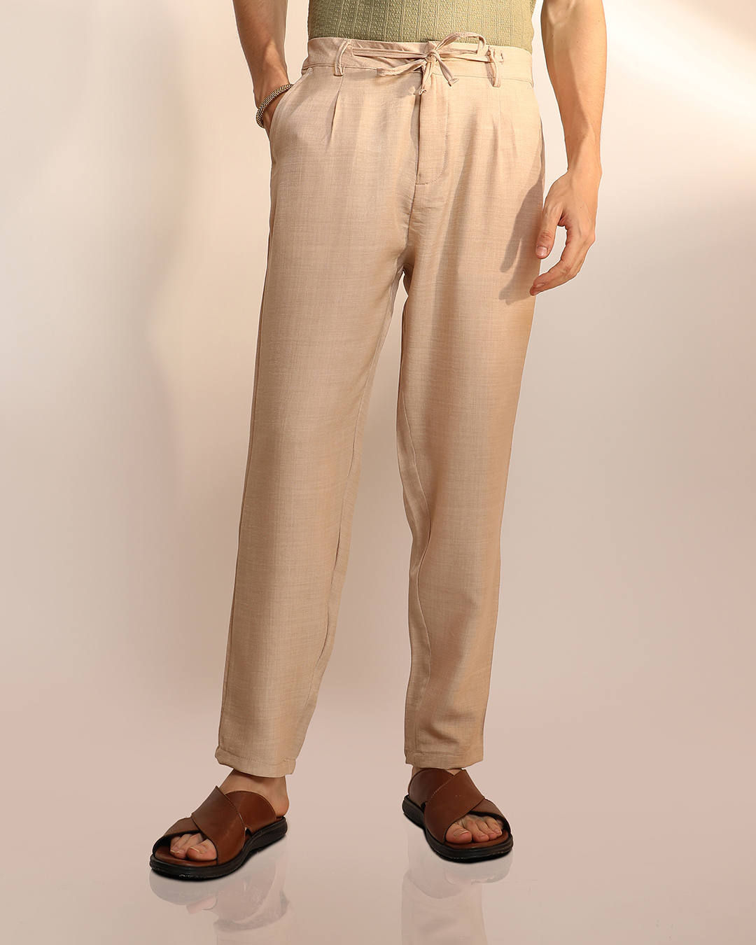 Buy Men's Beige Pants Online at Bewakoof
