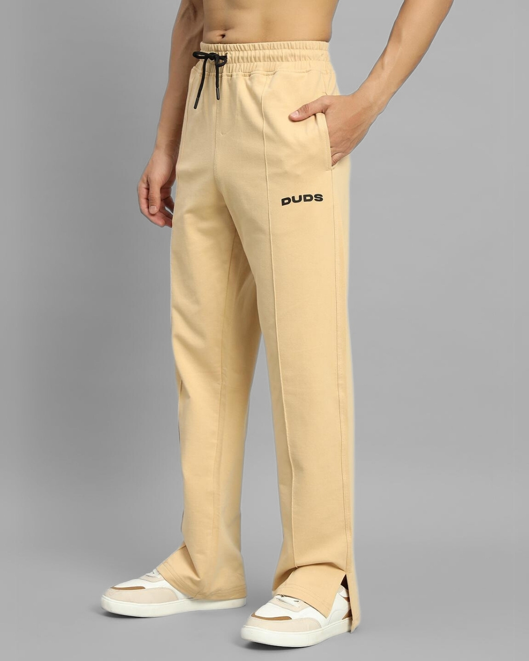 Buy Men's Beige Relaxed Fit Trackpants Online at Bewakoof